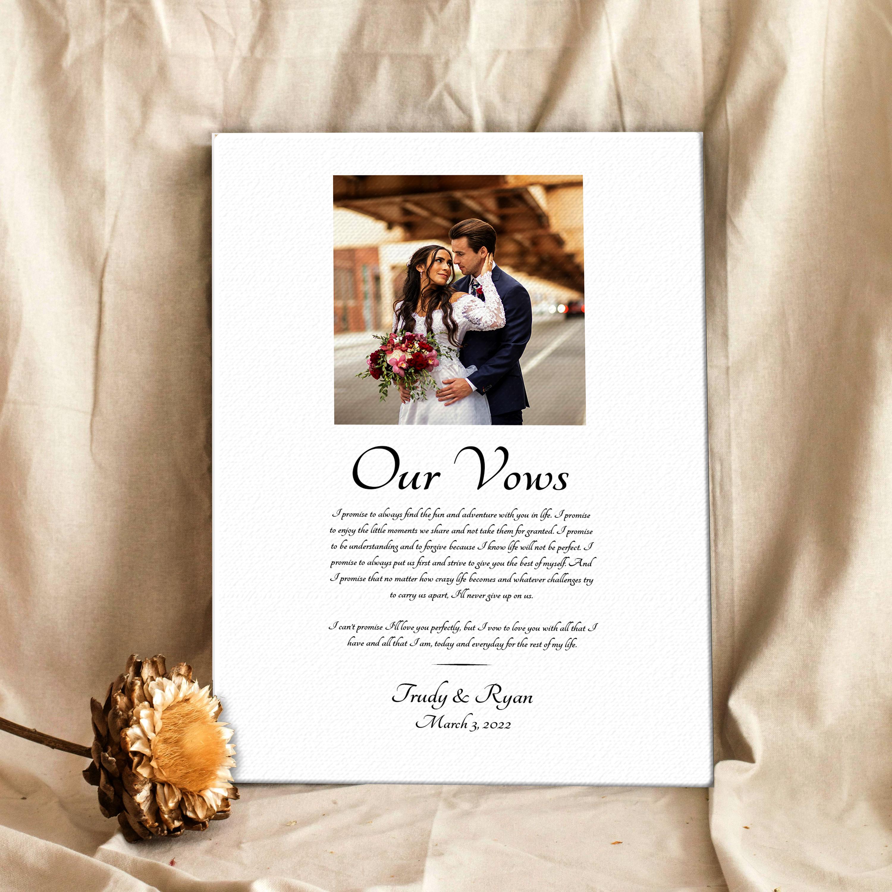 Custom Wedding Vow Prints and Wedding Vow Art – Honeycomb Proverbs