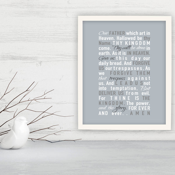 Matthew 9:9-13; The Lord's Prayer Framed Scripture Art – Honeycomb Proverbs