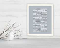 Matthew 9:9-13; The Lord's Prayer Framed Scripture Art – Honeycomb Proverbs