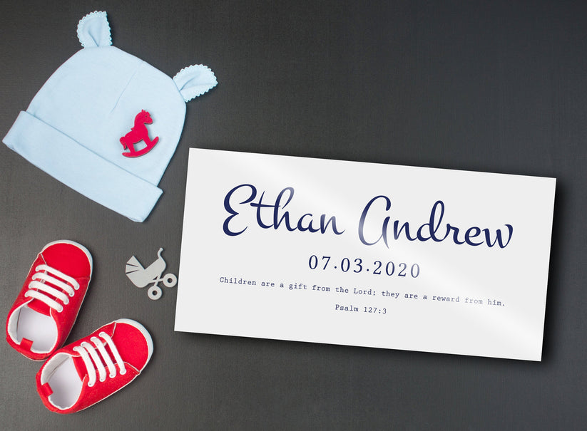Personalized Baby Name Sign, Custom Name Sign, Christian Gift for New ...