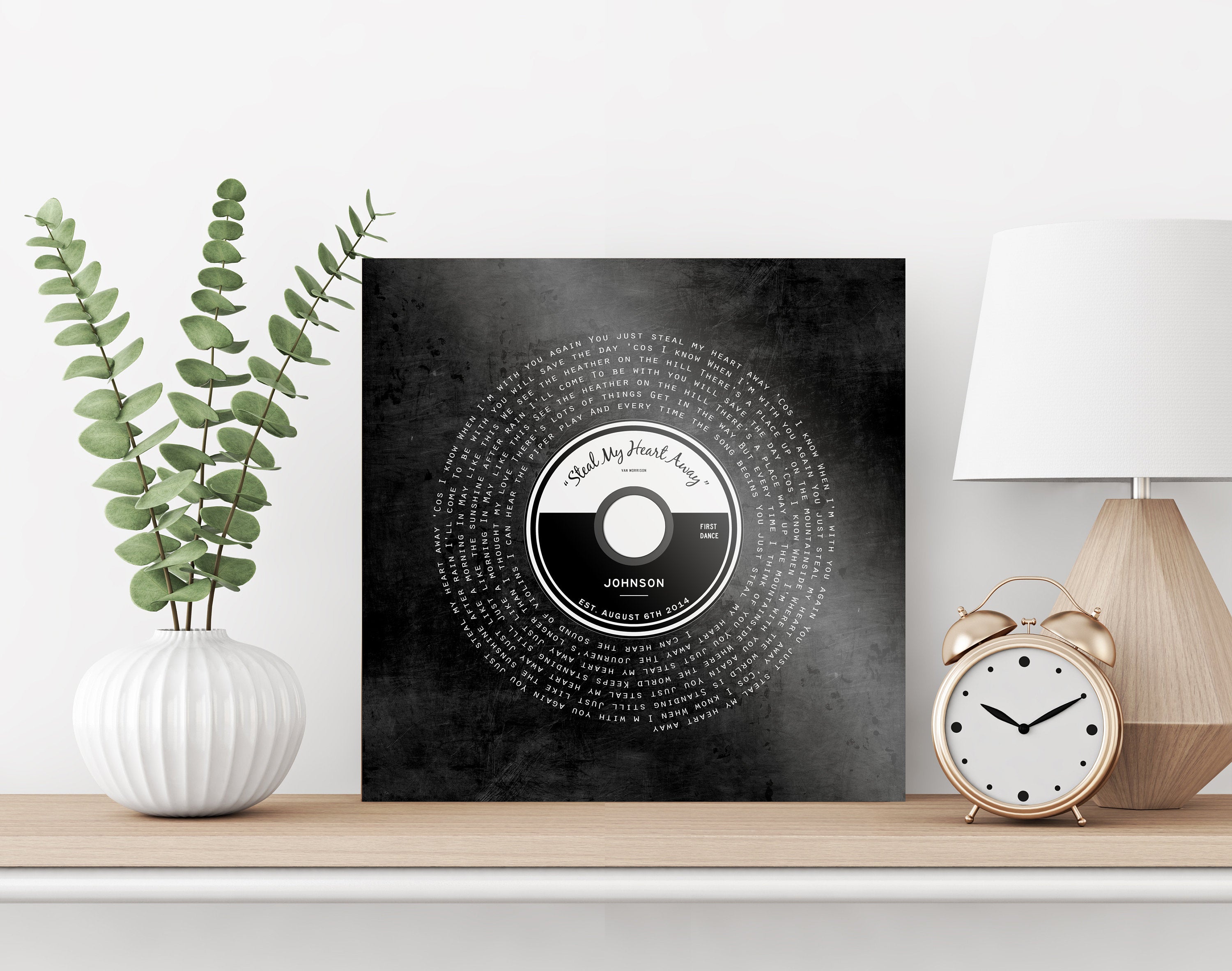 Iron "Record" Personalized Song Lyric Sign – Honeycomb Proverbs