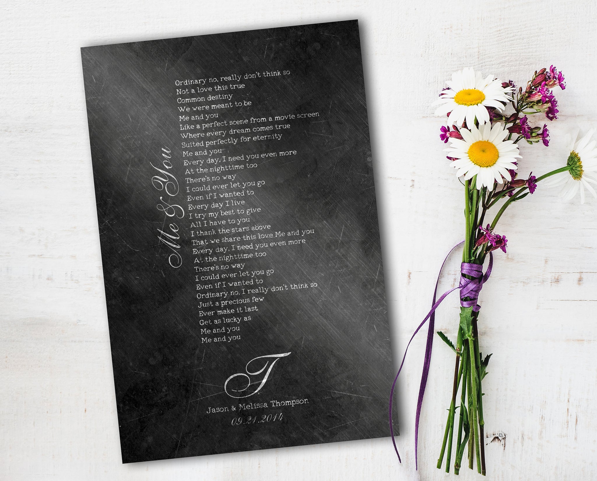 Monogrammed Iron First Dance Song Sign – Honeycomb Proverbs