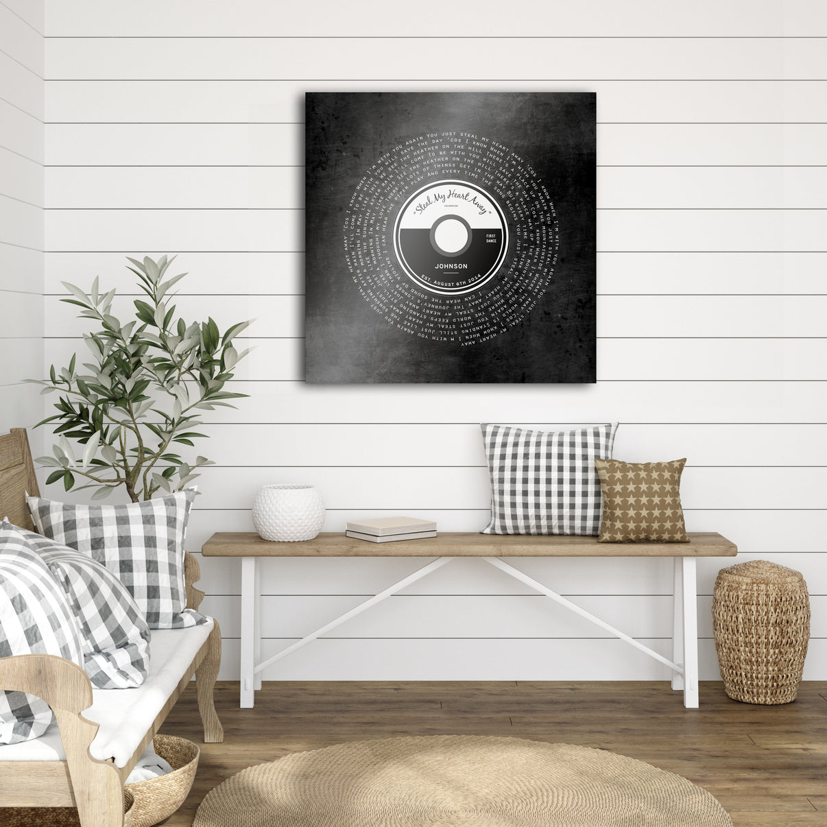 Iron "Record" Personalized Song Lyric Sign – Honeycomb Proverbs