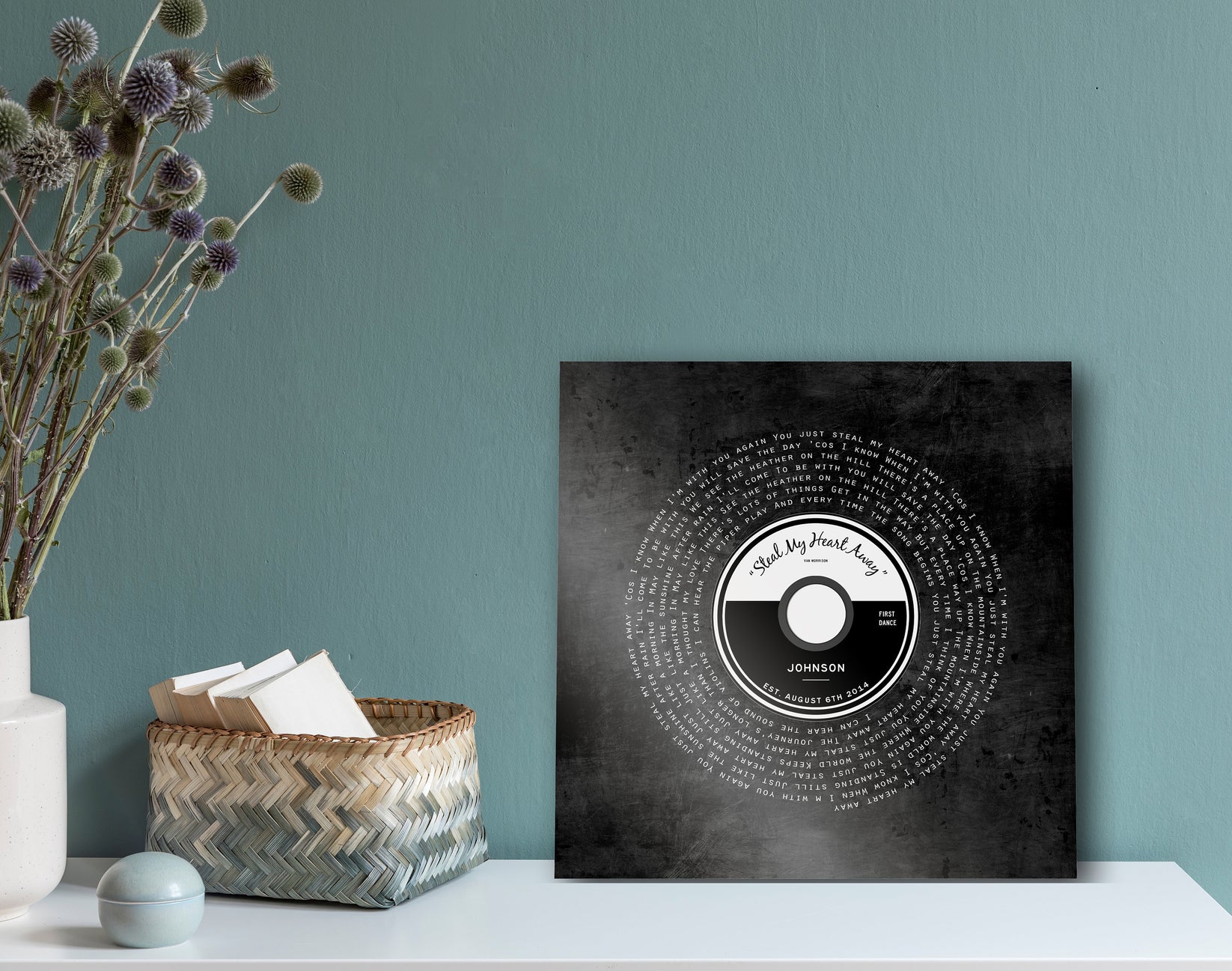 Iron "Record" Personalized Song Lyric Sign – Honeycomb Proverbs