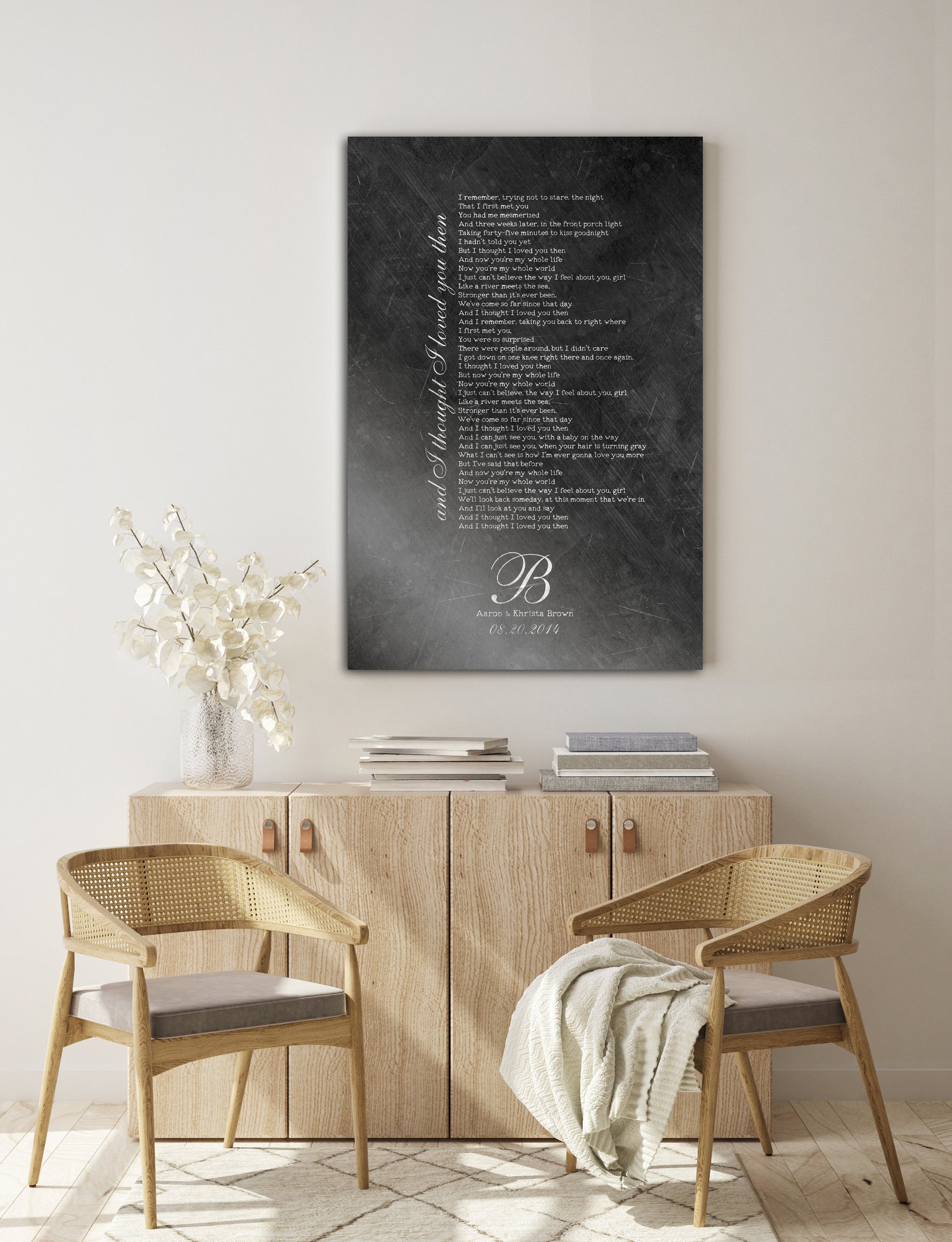 Monogrammed Iron First Dance Song Sign – Honeycomb Proverbs