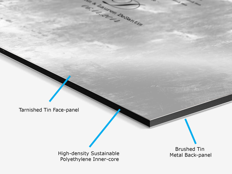 Our Song on Tin, Monogrammed Anniversary Gift – Honeycomb Proverbs